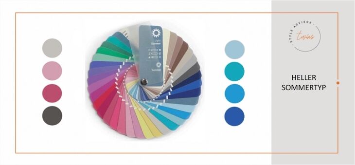 Sommertyp Farben - Light, Cool und Soft Summer Farbpalette