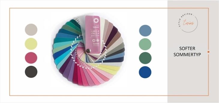 Sommertyp Farben - Light, Cool und Soft Summer Farbpalette